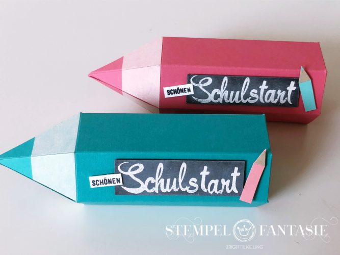 Stift-Box zur Einschulung mit Video-Tutorial - Stempelfantasie | Stampin‘ Up!® Produkte und ...