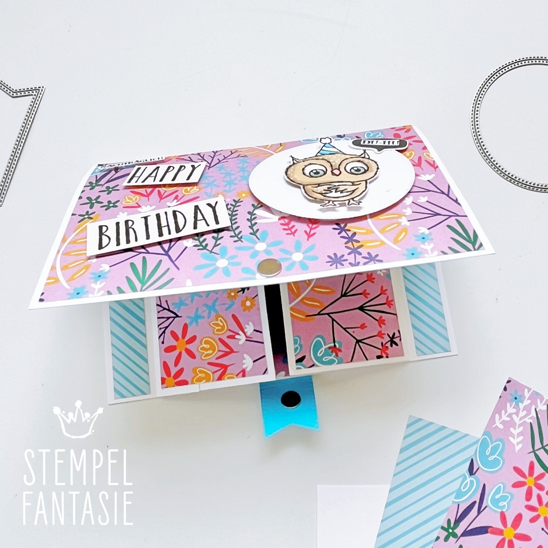 Dual-Pop-Up-Card mit den zauberhaften Eulen - Stempelfantasie ...