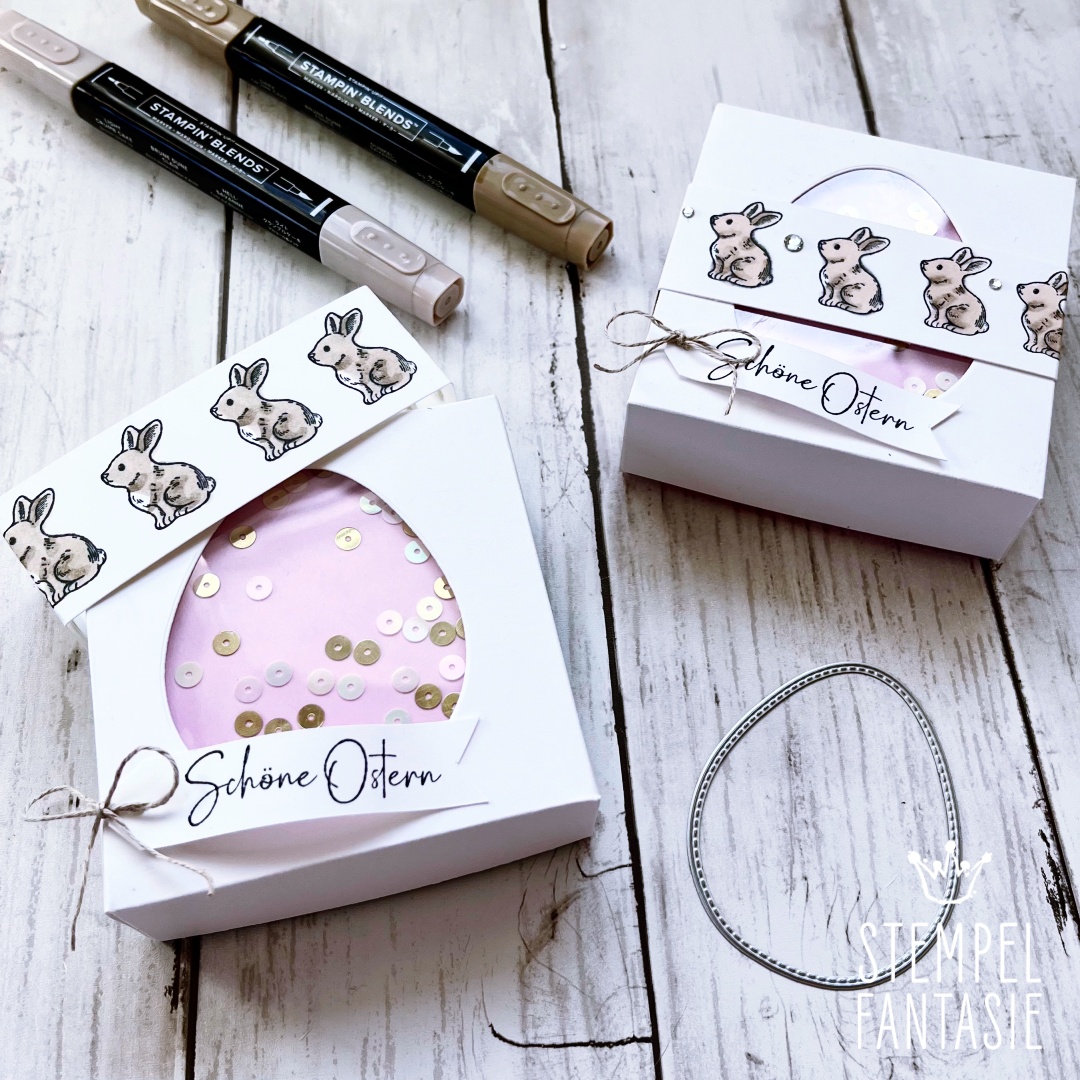Viergeteilte Schüttel-Box für Ostereier - mit Video-Tutorial - Stempelfantasie | Stampin‘ Up ...
